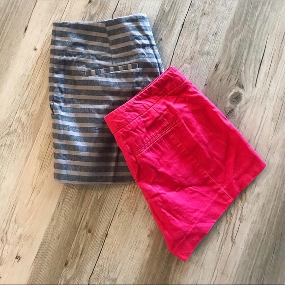 GAP | Shorts | Womans Short Bundle Sz 4 Red Stripe Gap Limited | Poshmark